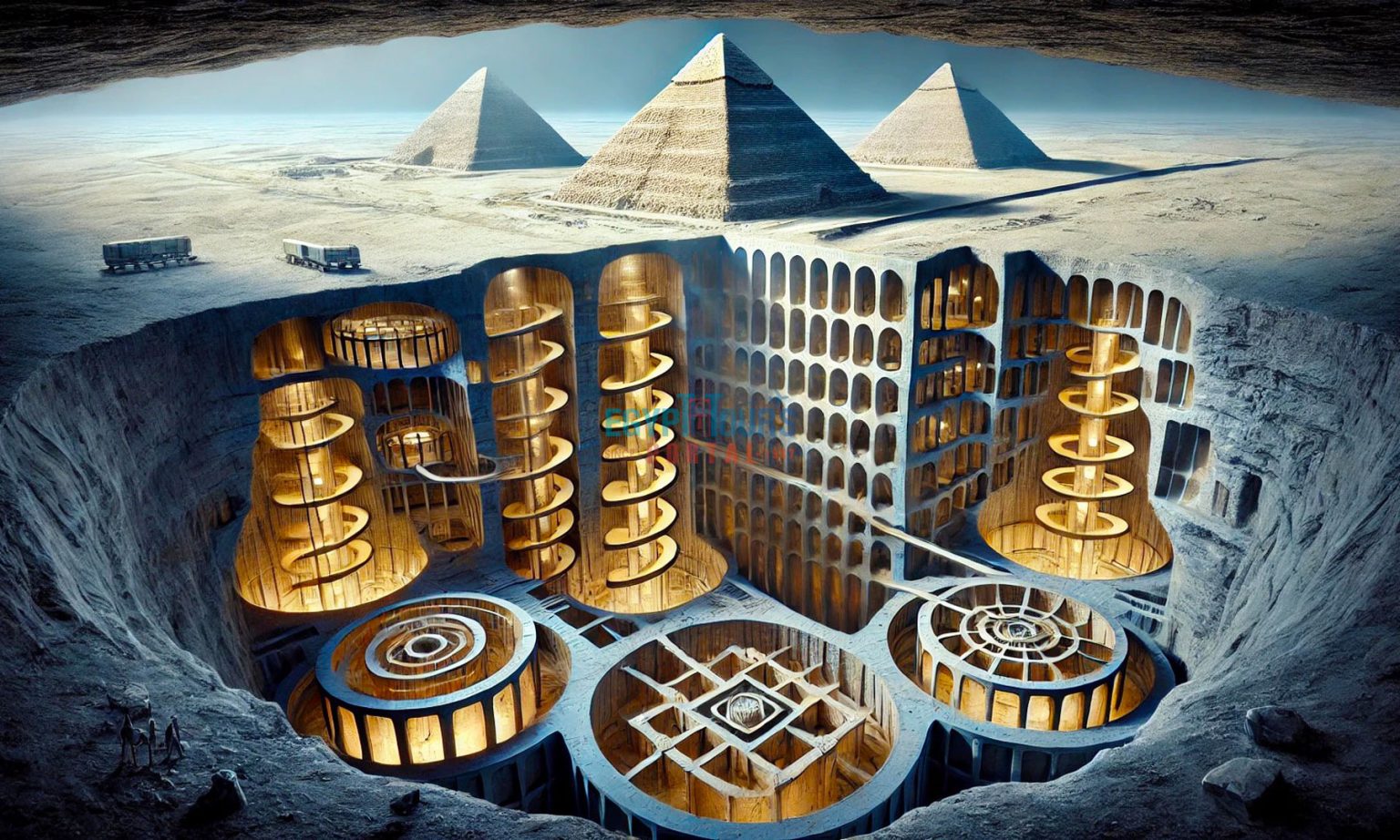 Hydraulic Elevators Below The Giza Pyramids That Lift Stones ...